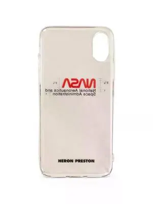 Heron Preston Transparent Iphone Xs Case - White