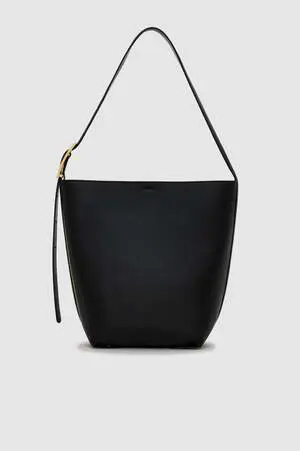 ANINE BING Elly Bucket Bag Grained Leather
