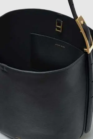 ANINE BING Elly Bucket Bag Grained Leather