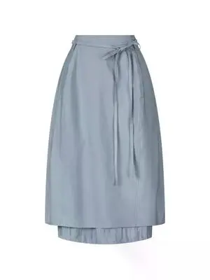 STUDIO TOMBOY Pleated Tie Skirt - Blue