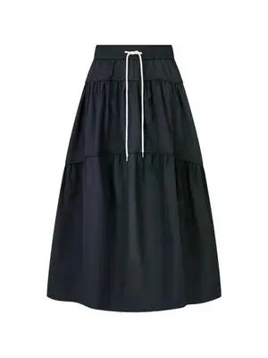STUDIO TOMBOY Ruffled A-line Skirt - Black