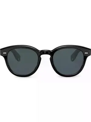Oliver Spencer Cary Grant Round-frame Sunglasses - Black