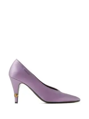 Versace Satin Pumps 90 Mm - Purple