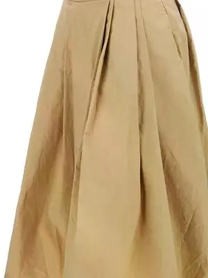 CASEY CASEY Pleated Midi Skirt - Neutrals