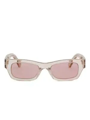 Marni Rectangular-frame Sunglasses - Neutrals