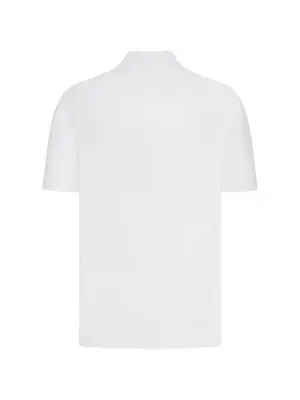 Kiton Zip Cotton Polo Shirt