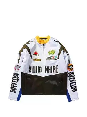 BILLIONAIRE BOYS CLUB Mercer Mot Logo-appliqué Jacket - White