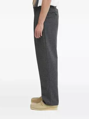 FUCKING AWESOME Checked Pleated Trousers