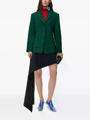 Loewe Asymmetric Draped Mini Skirt - Black