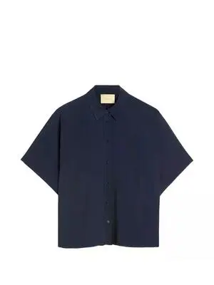Momoni Brooklyn Short-sleeve Shirt - Blue
