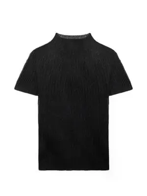 Momoni Mirada Ribbed T-shirt - Black