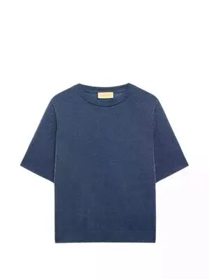 Momoni Iora Short-sleeves Crew-neck T-shirt - Blue