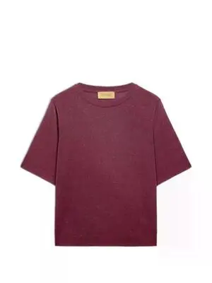 Momoni Iora Short-sleeved Crew-neck T-shirt - Red