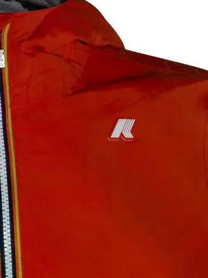 K-WAY Jack Logo-detail Hooded Jacket - Orange