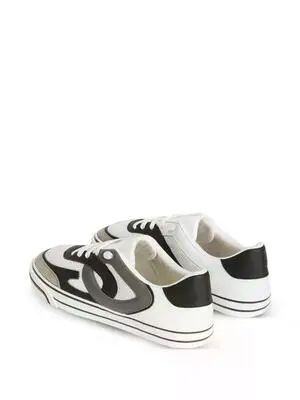 Dolce & Gabbana Dg Sailing Leather-panelled Sneakers - White