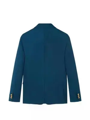 Versace Button Logo-patch Blazer