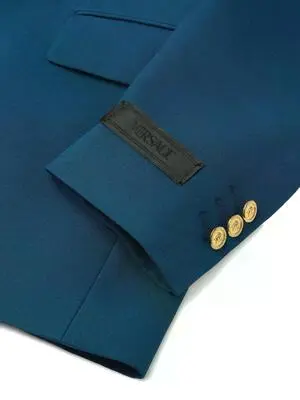 Versace Button Logo-patch Blazer