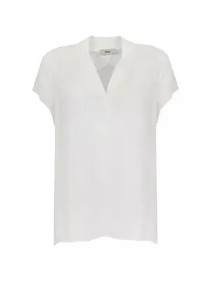 Herno V-neck Short-sleeve Blouse - White