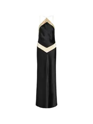 REFORMATION Jillian Panelled Maxi Dress - Black