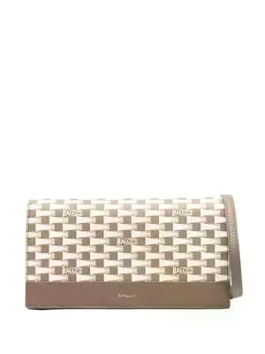 Bally Pennant Continental Clutch Bag - Brown