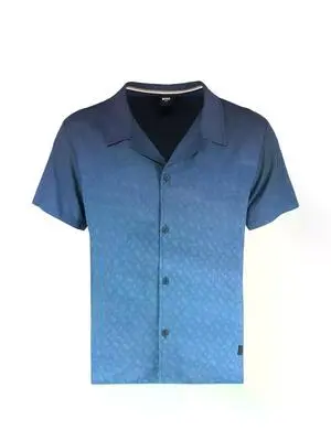 BOSS Patterned Short-sleeve Shirt - Blue