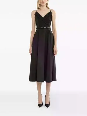 NISSA Belted Midi Dress