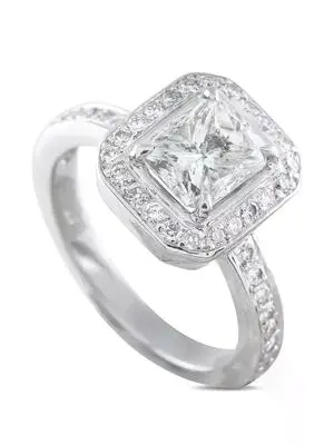 LB EXCLUSIVE Platinum Diamond Ring - Silver