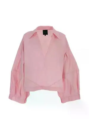MAISON JEJIA Long-sleeved Cotton Shirt - Pink