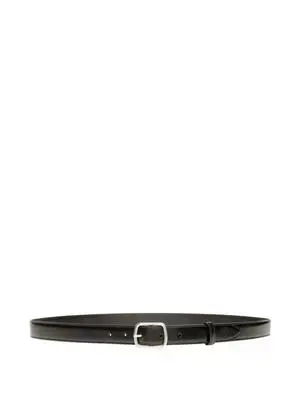 Bally Orson Embossed Logo Leather Belt - Black