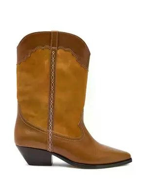 Isabel Marant Suede Panel Boots - Brown