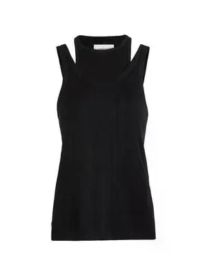 ARMARIUM Layered-design Tank Top - Black