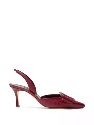 Manolo Blahnik Mayslibi Heeled Pumps - Red
