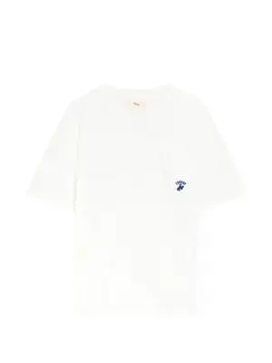 CHERRY LA Western Athletic Chest-pocket T-shirt - White