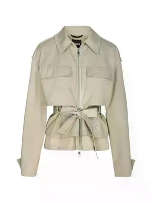 BOSS Belted Long-sleeve Jacket