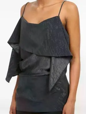 MAISON MARGIELA Ruffled Open Back Top