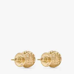 JIMMY CHOO Lace Sphere Stud Earrings - Silver