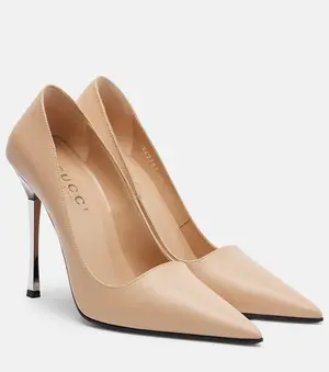 Gucci Bombshell Leather Pumps - Pink