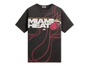 Kith Nba Allstar Miami Heat Vintage Tee Shirt - Black