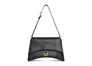 Balenciaga Downtown Medium Shoulder Bag - Black