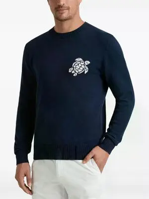 Vilebrequin Turtle Embroidered Crew Neck Sweater