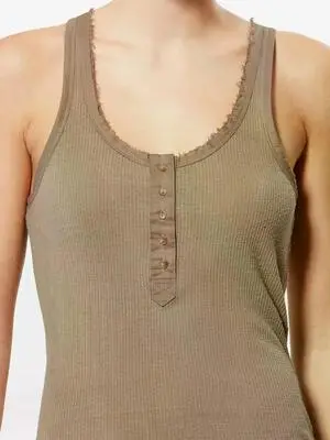 Isabel Marant Étoile Helma Ribbed-knit Tank Top - Neutrals