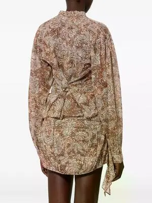 Isabel Marant Étoile Celeny Floral-pattern Blouse - Neutrals