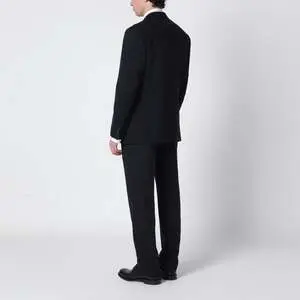 LARDINI Pinstripe Wool Single-breasted Suit - Blue