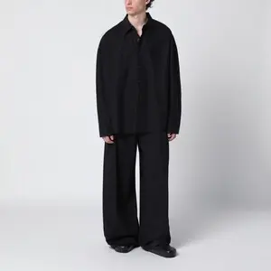 ENTIRE STUDIOS Oversized Long-sleeve Shirt - Black