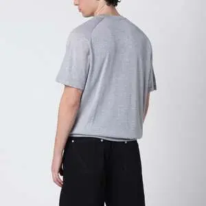 Maison Kitsuné Mélange Fox Head Wool Sweater - Grey
