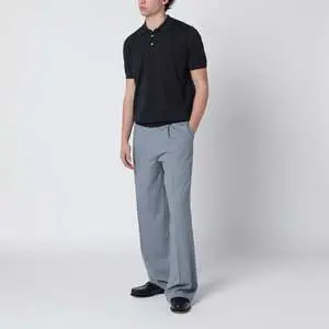 DRUMOHR Navy Cotton Polo - Blue