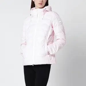 Canada Goose Abbott Hooded Jacket With White Patch - Pink