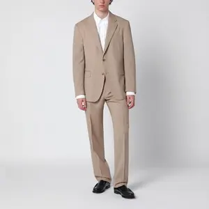 LARDINI Single-breasted Linen Suit - Beige