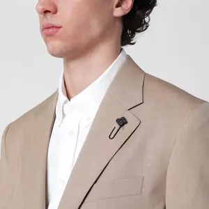 LARDINI Single-breasted Linen Suit