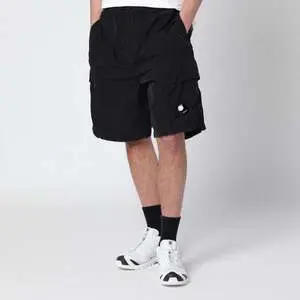 C.P. COMPANY Technical Fabric Cargo Bermuda Shorts - Black